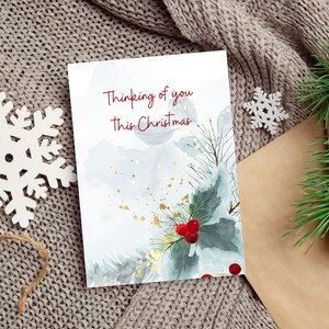 Printable Sympathy Christmas Card, Christmas Sympathy Card, Bereavement ...