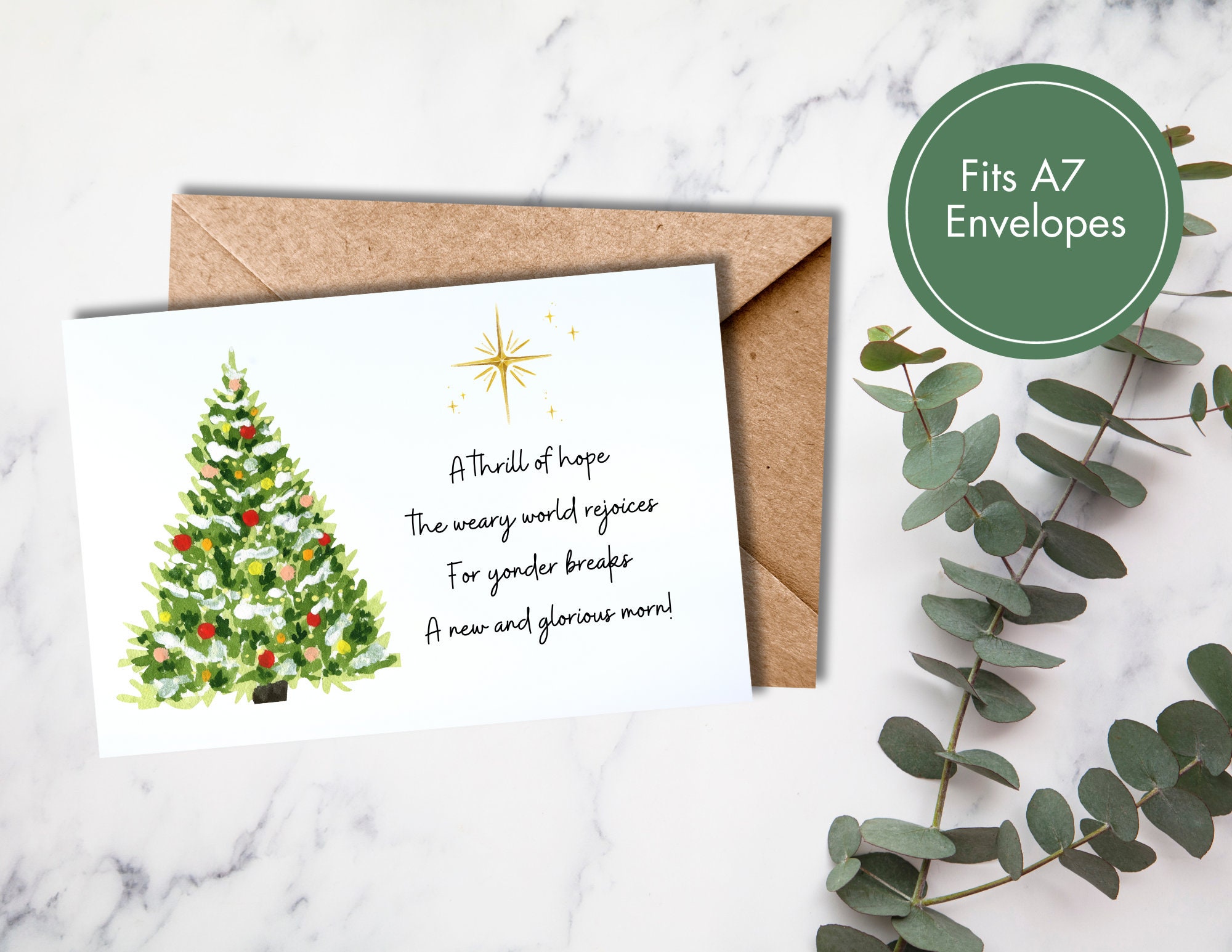 Christian Christmas Card Printable Religious Christmas Card - Etsy