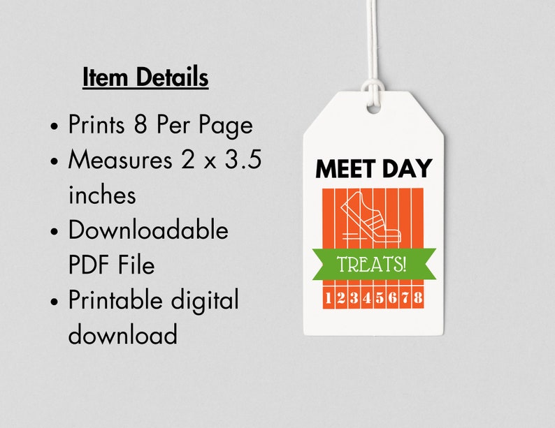 Track and Field Snack Tags, Meet Day Snacks, Sports Snack Tags, Race ...
