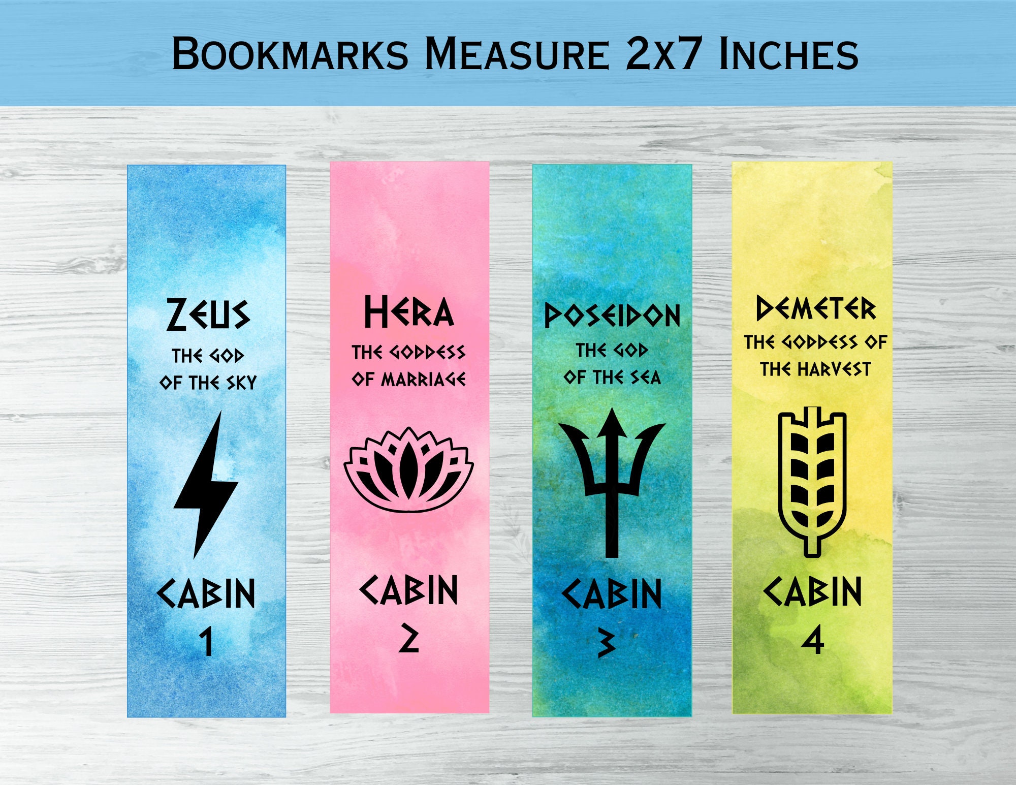 Printable Greek God Bookmark, Greek Mythology, Download, Birthday ...