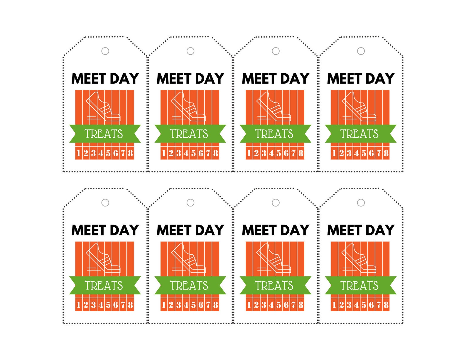 Track and Field Snack Tags, Meet Day Snacks, Sports Snack Tags, Race ...