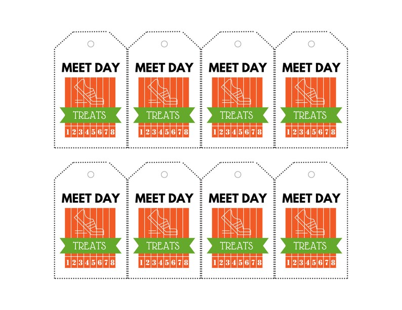 Track and Field Snack Tags, Meet Day Snacks, Sports Snack Tags, Race ...