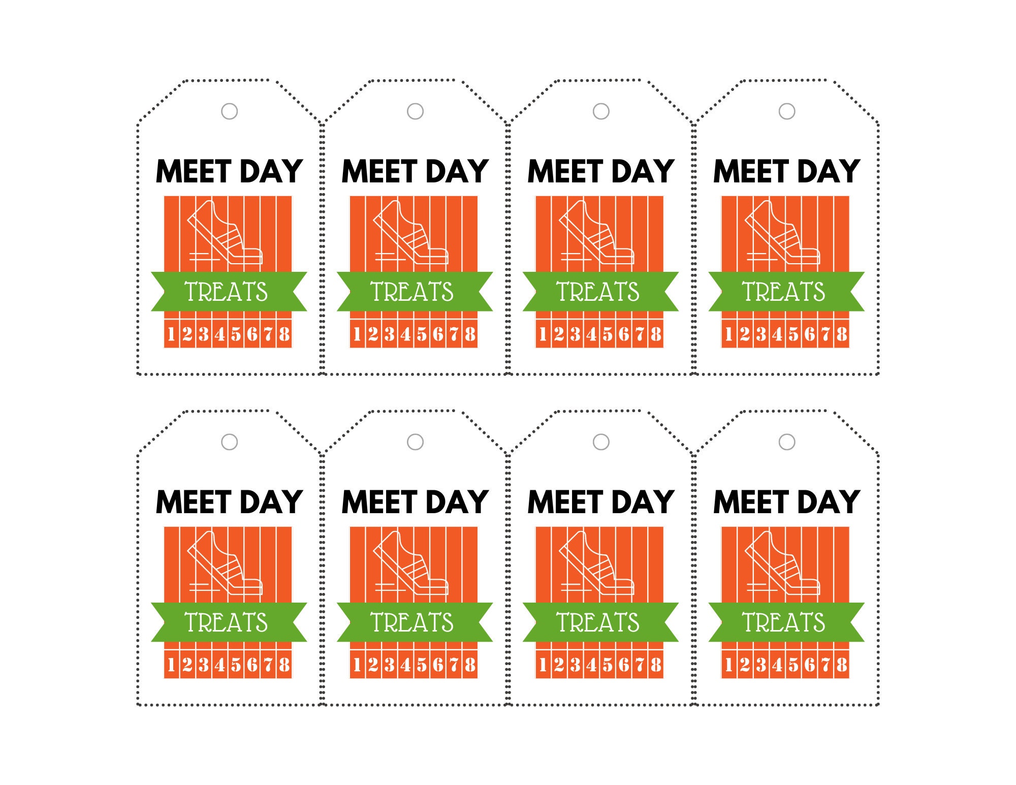 Track and Field Snack Tags, Meet Day Snacks, Sports Snack Tags, Race ...