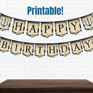 Percy Jackson Themed Banner, Printable Birthday Banner, Birthday ...