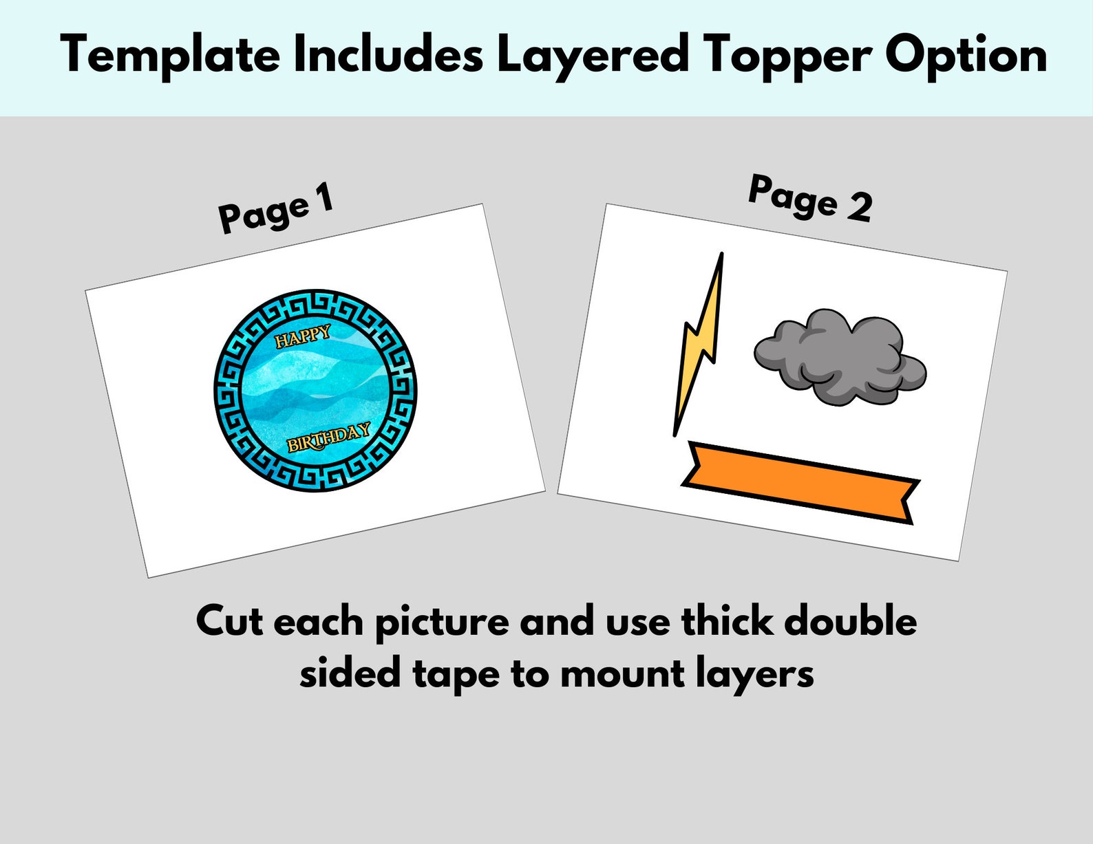 Percy Jackson Cake Topper, Editable, Customizable, Digital Download ...