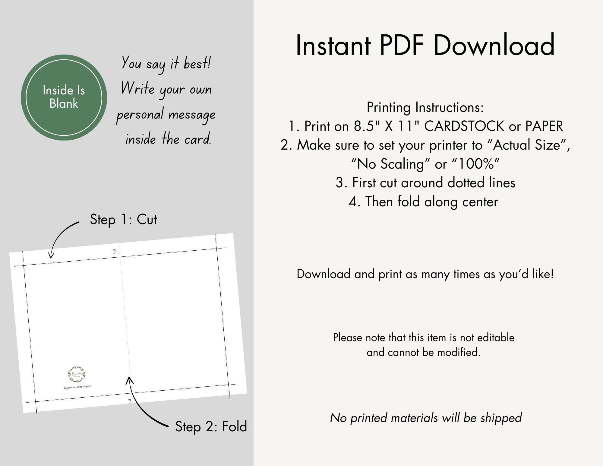 Teacher Christmas Card, Printable Christmas Card, Holiday Card, Teacher ...