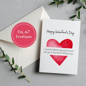 Printable Sympathy Valentine Card, Condolences Valentine's Day Card ...