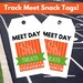 Track and Field Snack Tags, Meet Day Snacks, Sports Snack Tags, Race ...