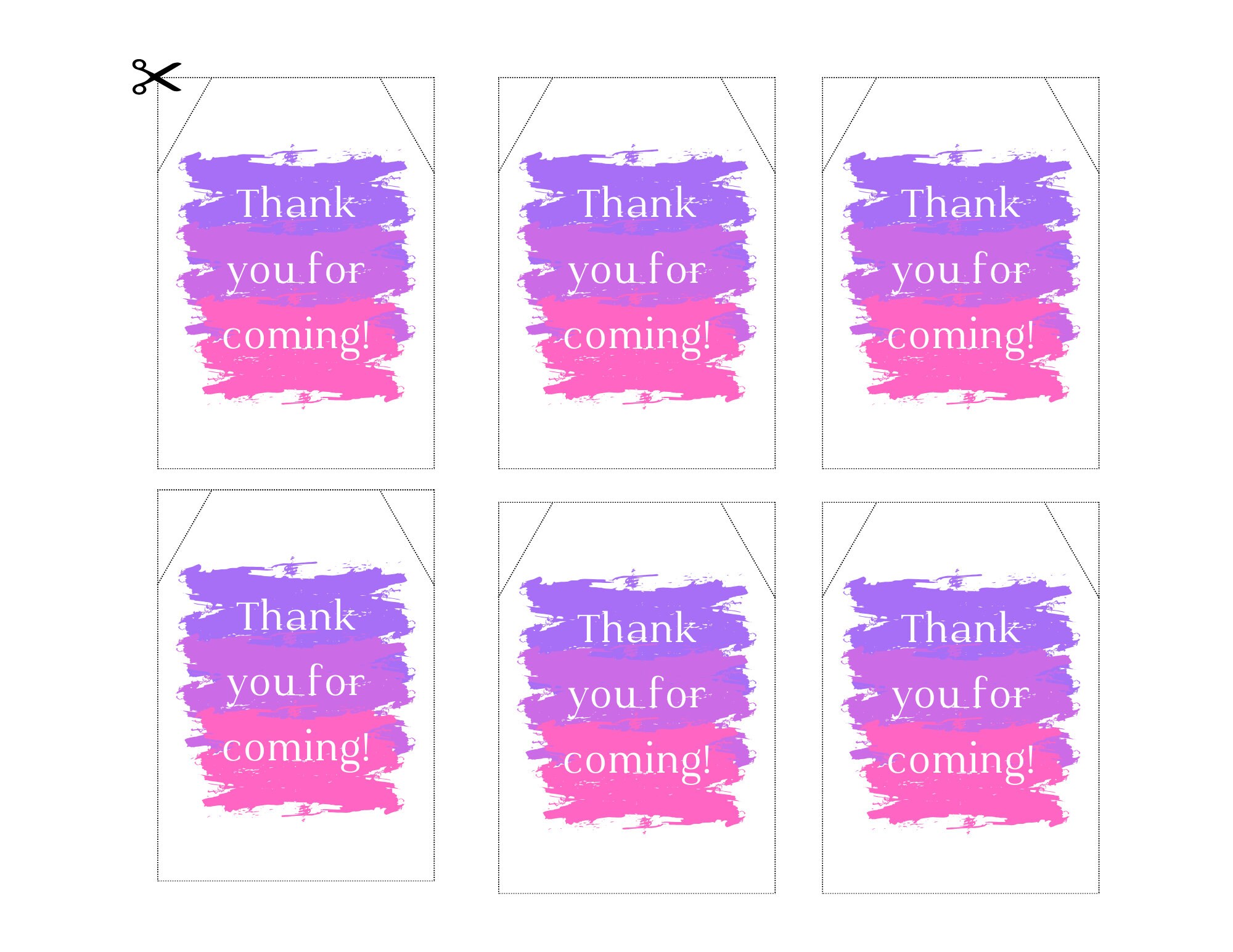 Printable Birthday Party Favor Gift Tags, Bachelorette Party Favor Tag ...