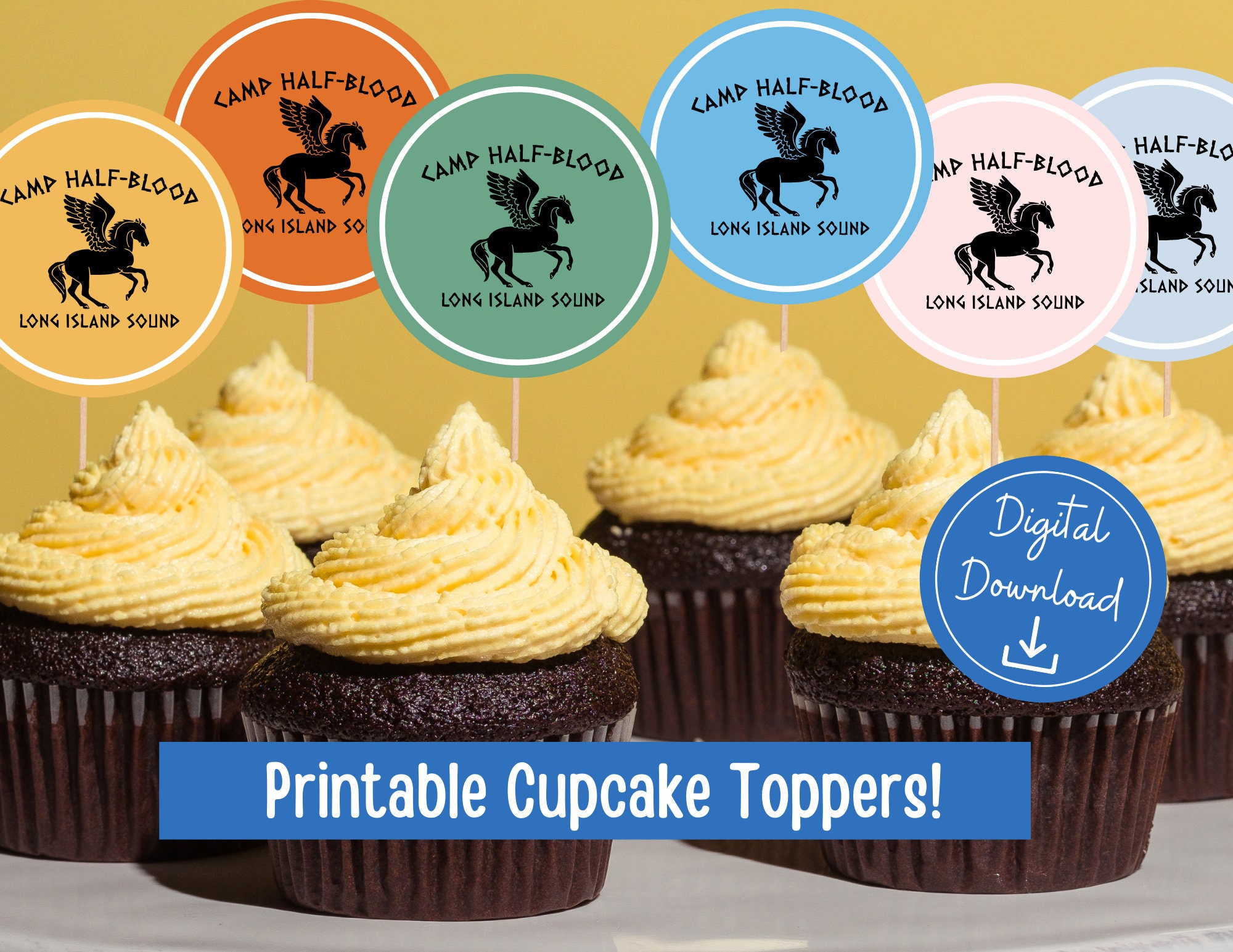 Printable Greek God Cake Topper, Editable Template, Camp Half-blood ...