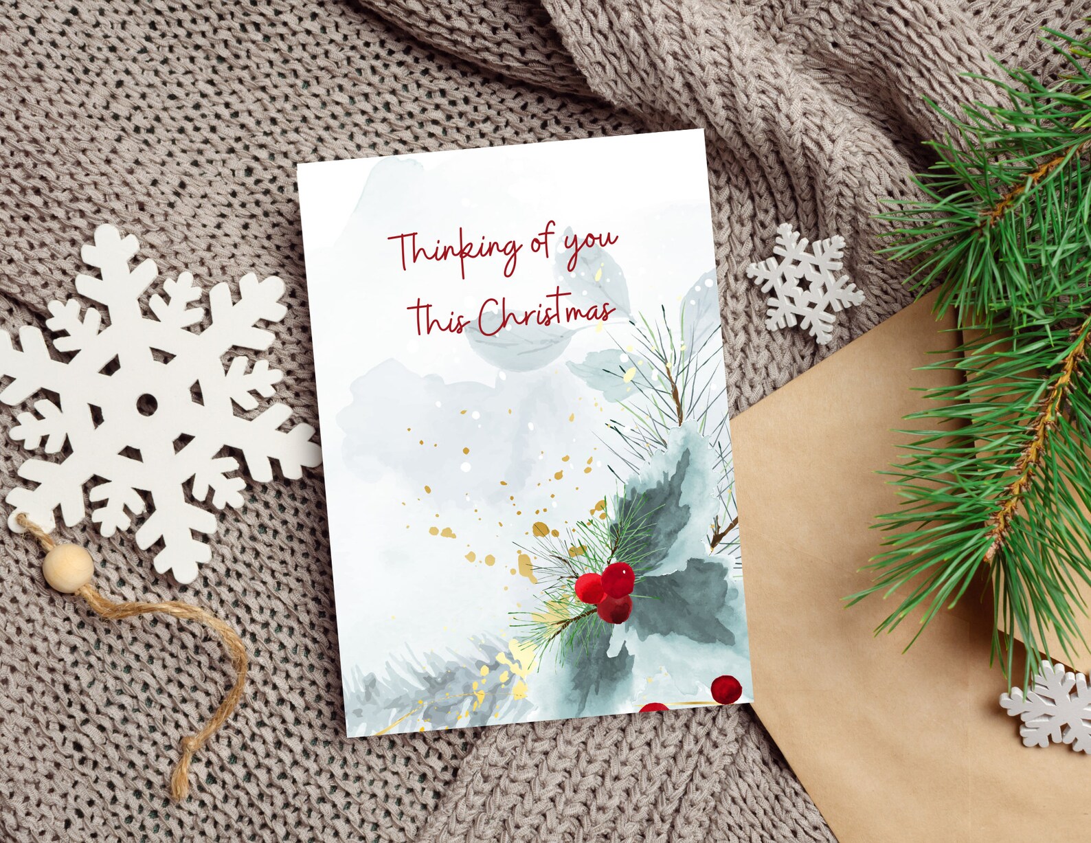 Printable Sympathy Christmas Card, Christmas Sympathy Card, Bereavement ...