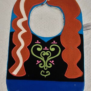 Frozen Elsa and Anna Character Bibs - Etsy