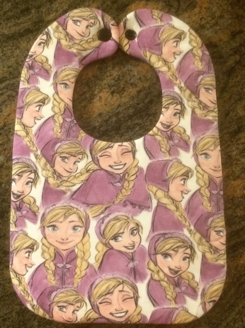 Frozen Elsa and Anna Character Bibs - Etsy