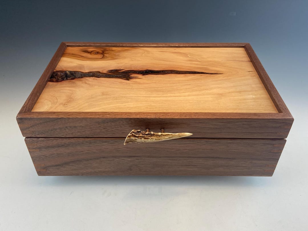 Unique, Artful, Solid Wood Jewelry Box - Etsy