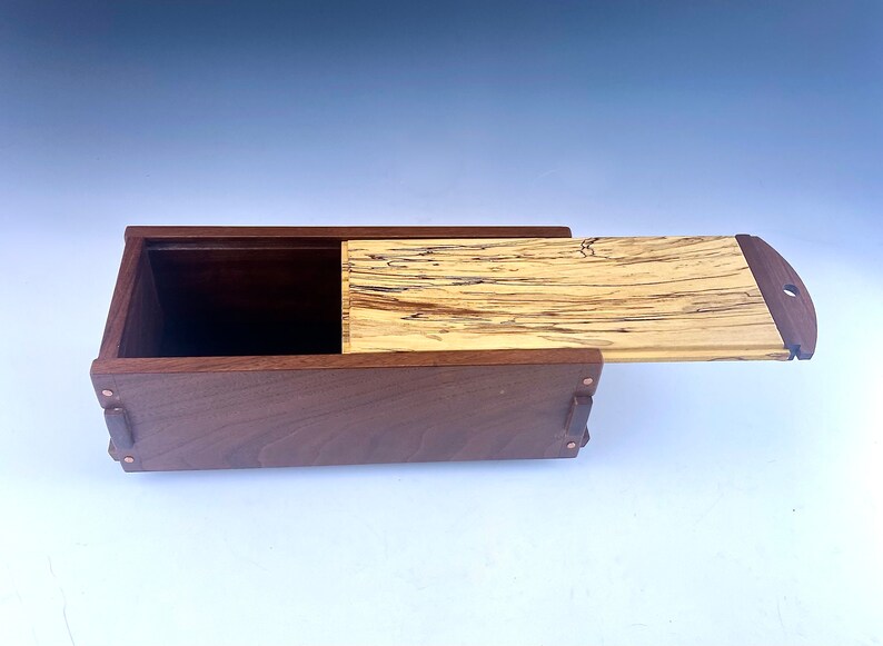 Cool Wooden Box With Sliding Lid - Etsy