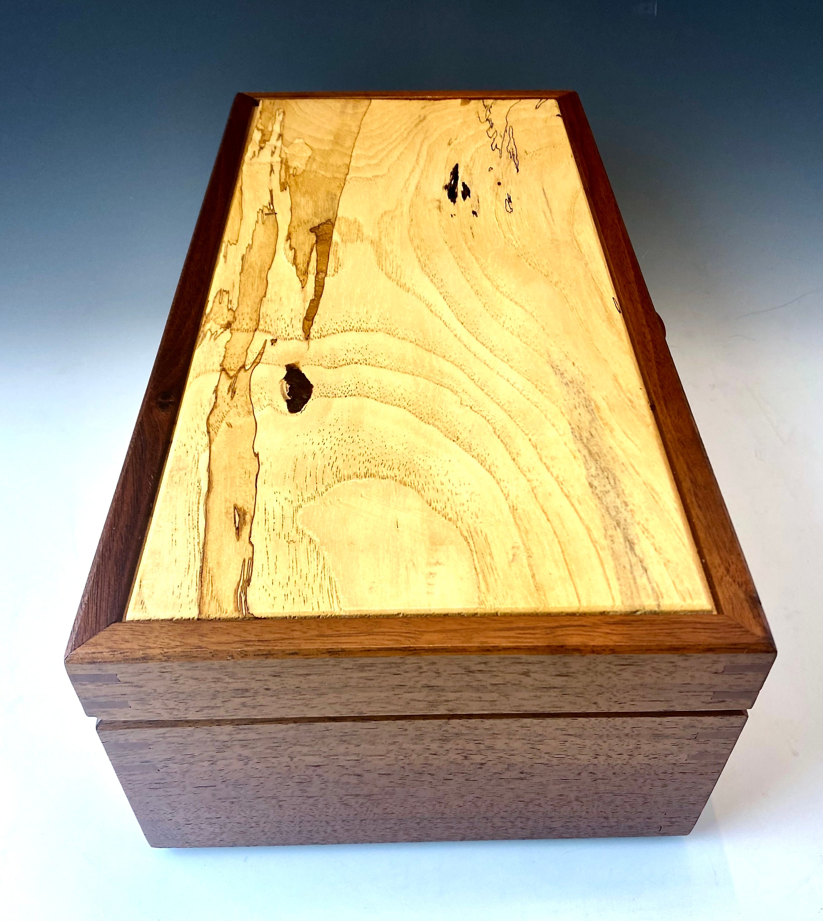 Artistic and Functional Solid Wood Box With Hinged Lid - Etsy