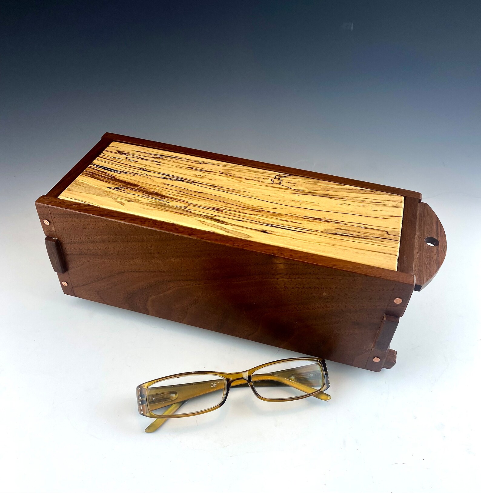 Cool Wooden Box With Sliding Lid - Etsy