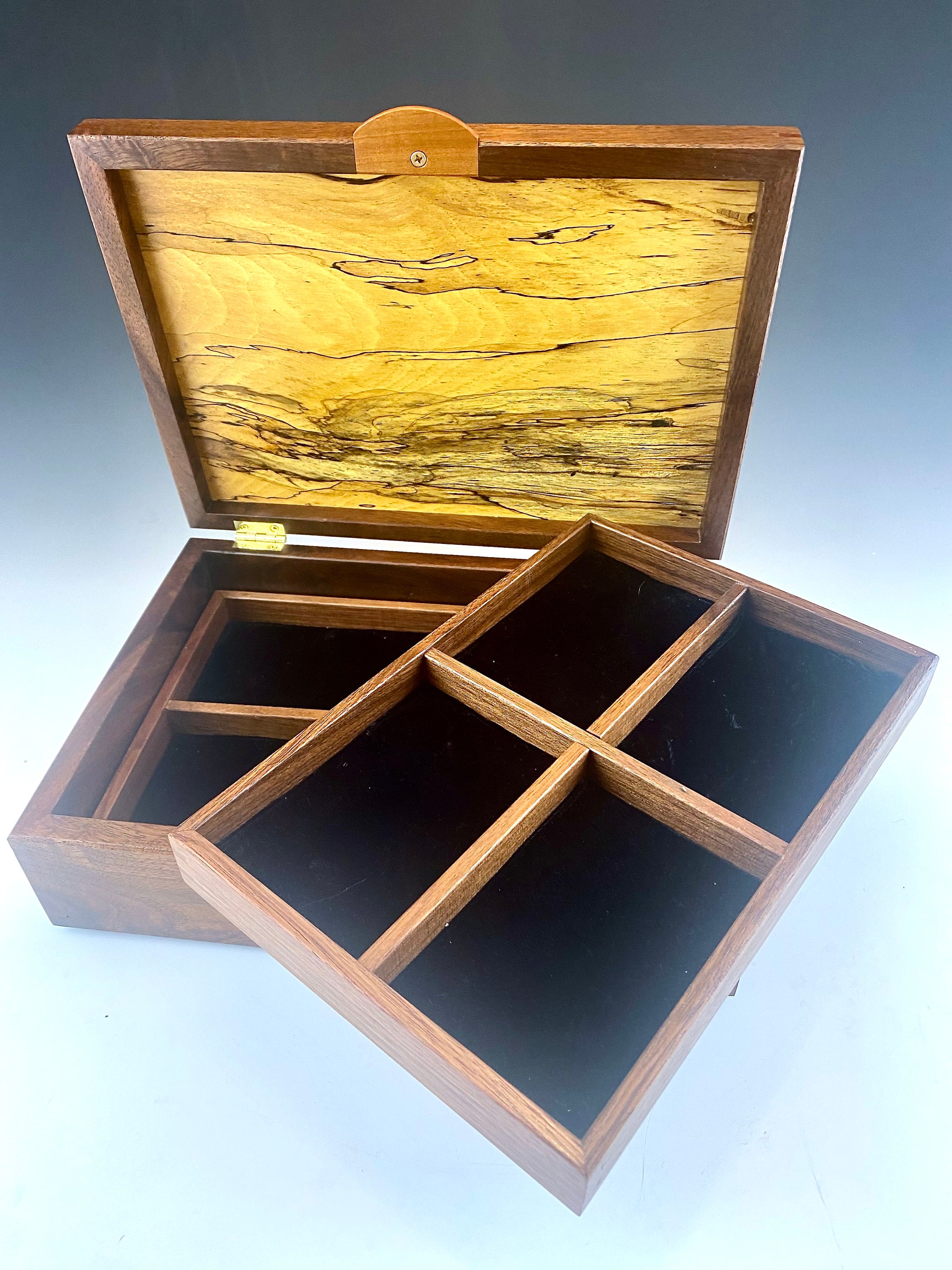 Jewelry Box With Two Trays - Etsy