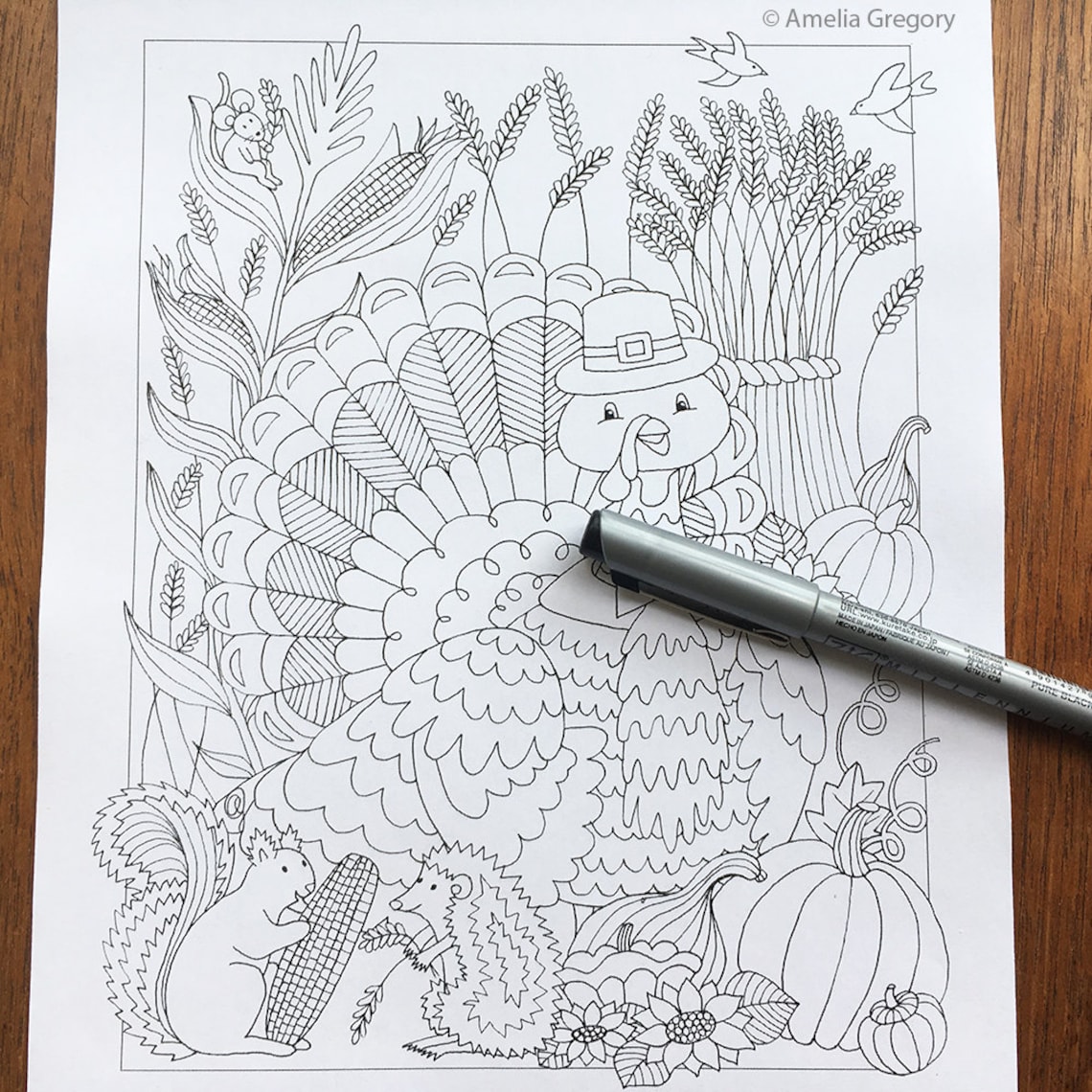 Thanksgiving, Adult Coloring Pages, Thanksgiving Decor, Thanksgiving ...