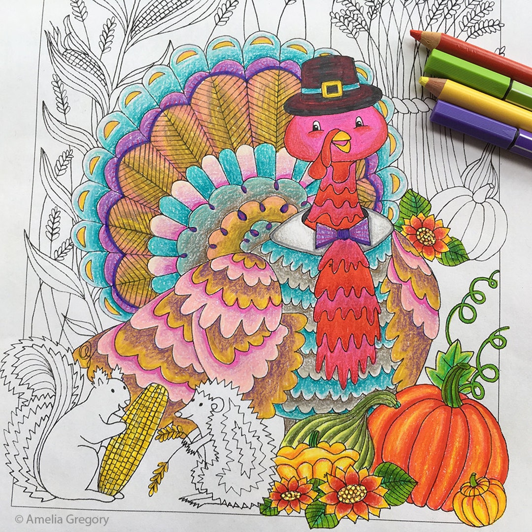 Thanksgiving, Adult Coloring Pages, Thanksgiving Decor, Thanksgiving ...