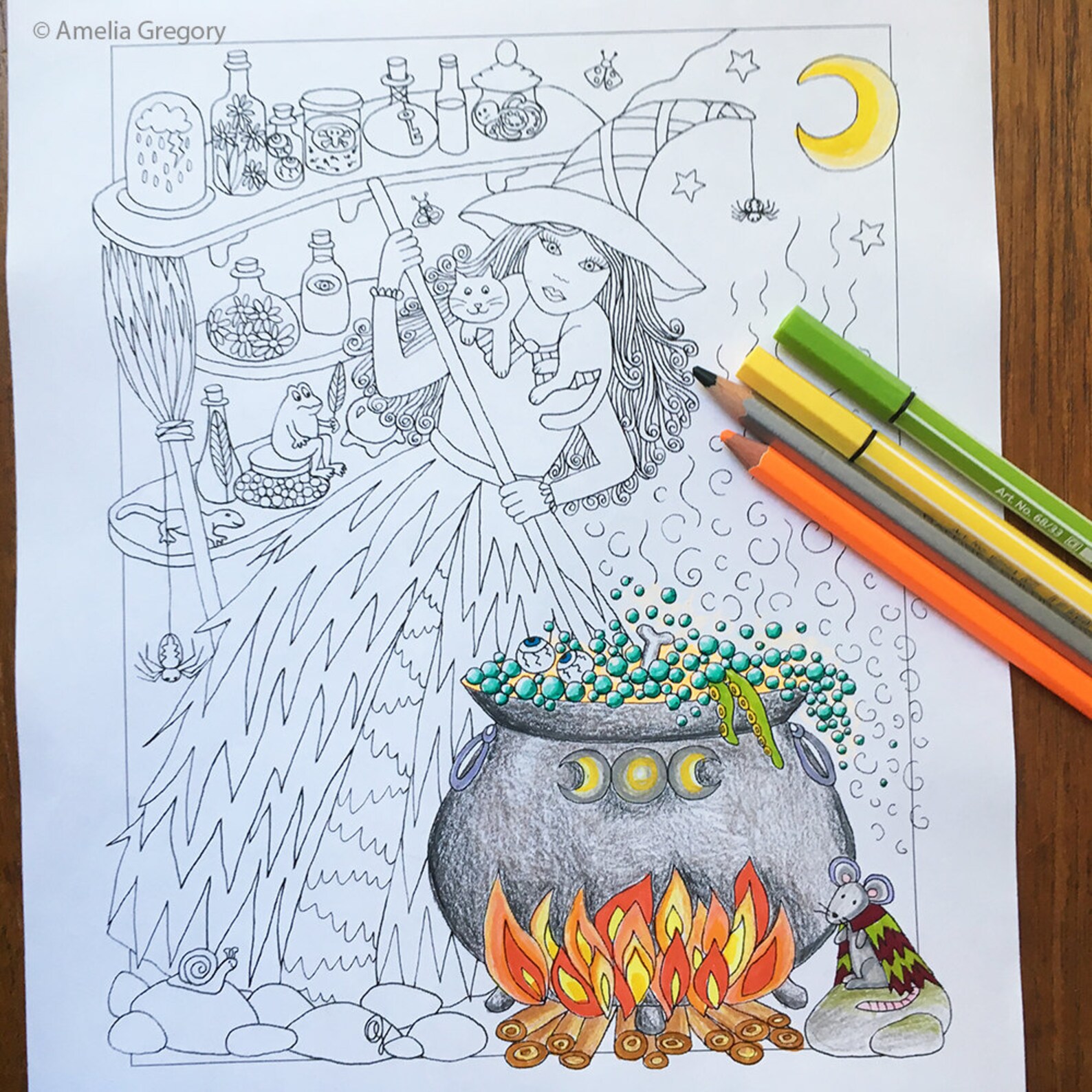 Halloween Coloring Pages, Halloween Coloring Sheet, Halloween Coloring ...