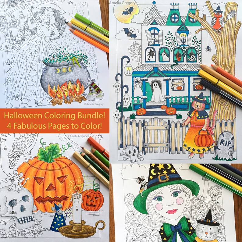 Halloween Activity, Halloween Coloring Pages, Halloween Kids Activity ...