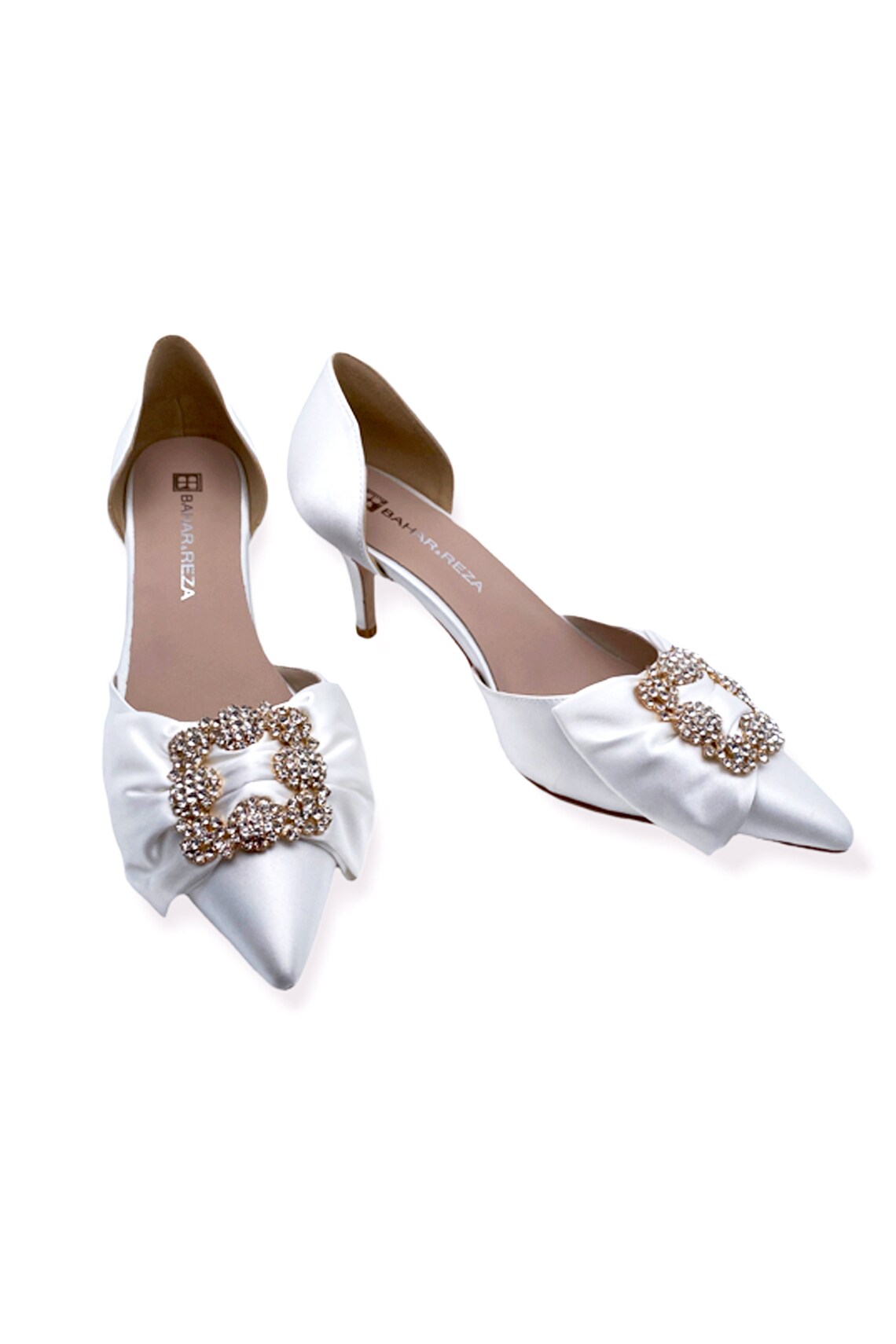 Dana Low Heel Ivory Wedding Shoes With Bow and Buckle - Etsy