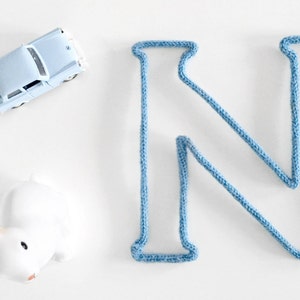 Wire Letters Covered With Wool Knitting. - Etsy