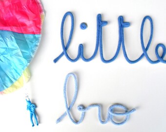 Wire Letters Covered With Wool Knitting. | Etsy