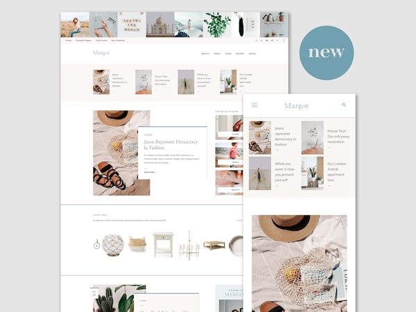 Ophelia Responsive Blogger Template, Modern Premium Blogger Theme ...
