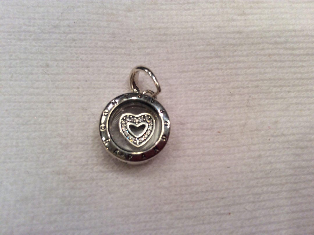NEW Authentic PANDORA Floating Crystal Locket and Floating Heart Charm ...