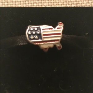 Authentic Pandora United States Map/flag Charm W/free Pandora - Etsy