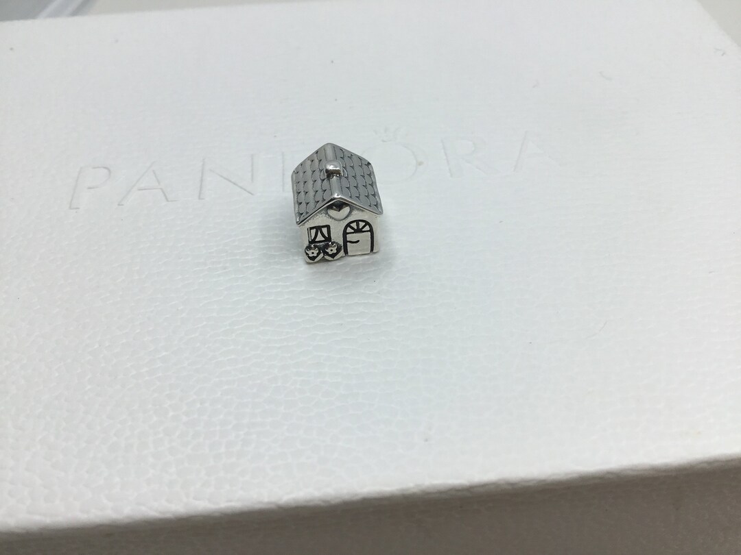 Authentic PANDORA home Sweet Home House Charm W Black Pandora Gift ...