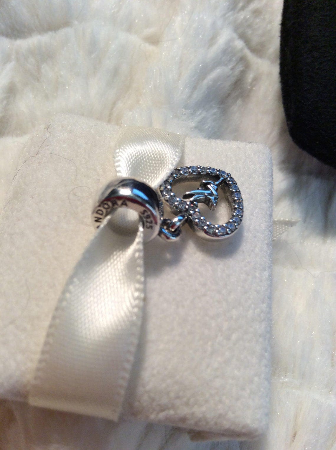 PANDORA Disney Love Tinkerbell Sterling Silver Dangle Charm W/free ...