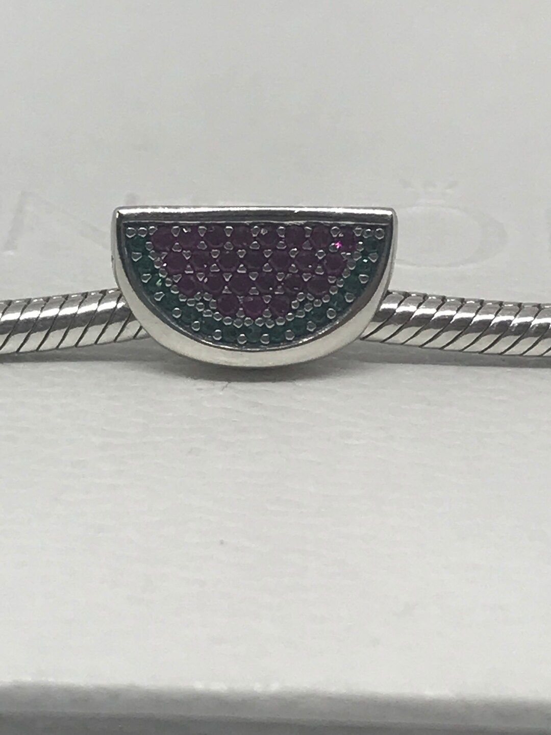 Authentic Pandora Pave Watermelon Charm With Czs and FREE Pandora Gift ...