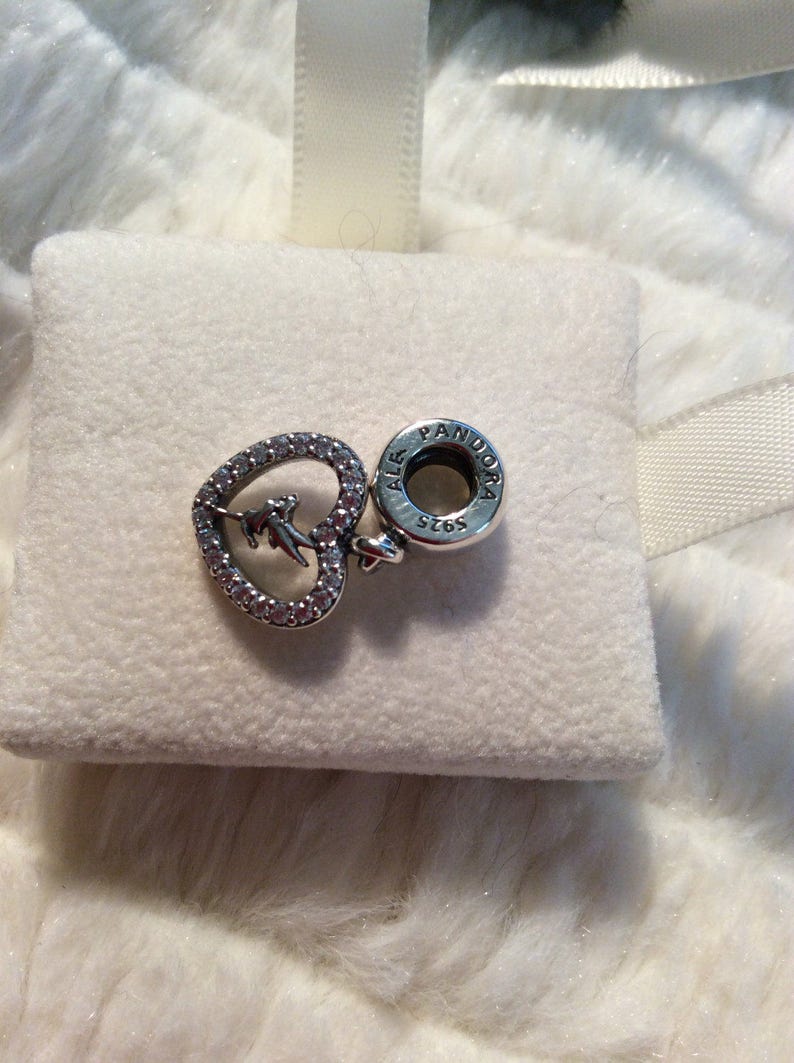 PANDORA Disney Love Tinkerbell Sterling Silver Dangle Charm - Etsy