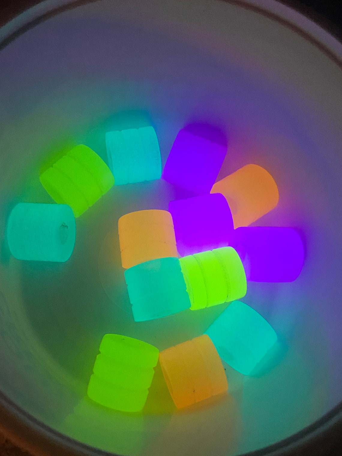 Glow in the Dark Resin EDC Beads Glow Beads Lanyard - Etsy