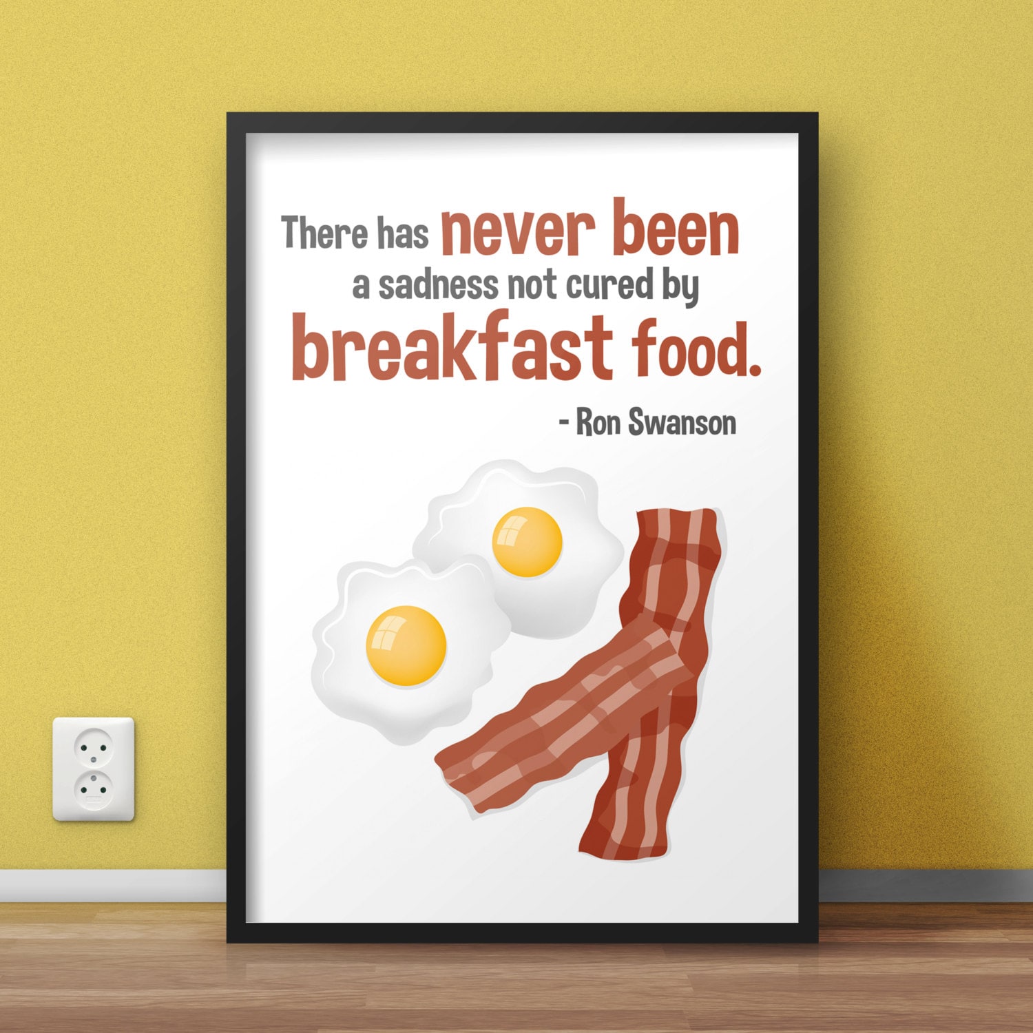 8.5x11 Digital Print / Parks & Recreation / Breakfast Food / Ron ...