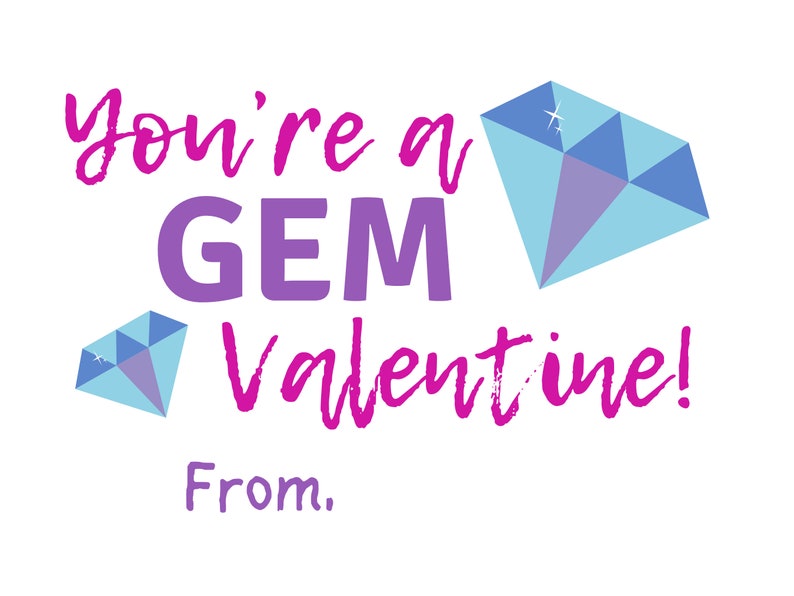 Pop Valentine Tags, Printable Valentines Day Tag, Digital Valentines ...
