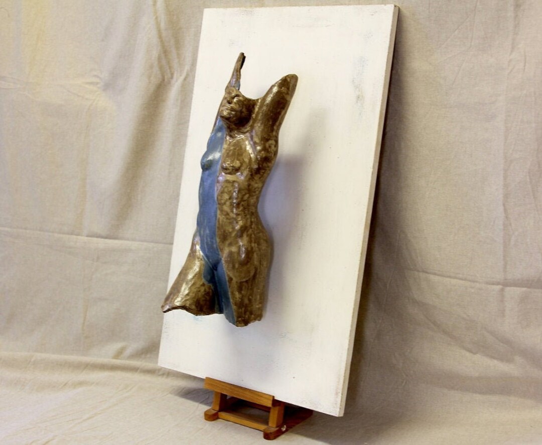 Female Torso Sculpture Ceramics Wall-mounted - Etsy