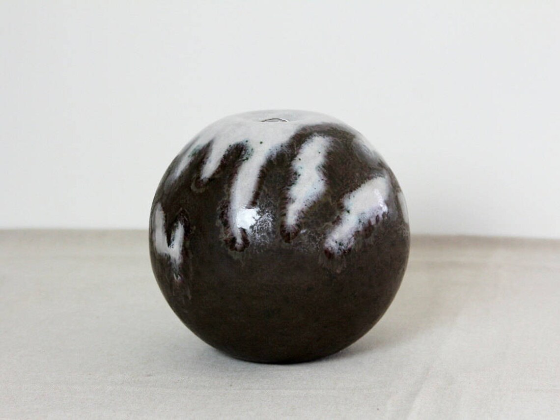 Flower Vase Ceramic Vase Ball Vase Vase With Insert - Etsy