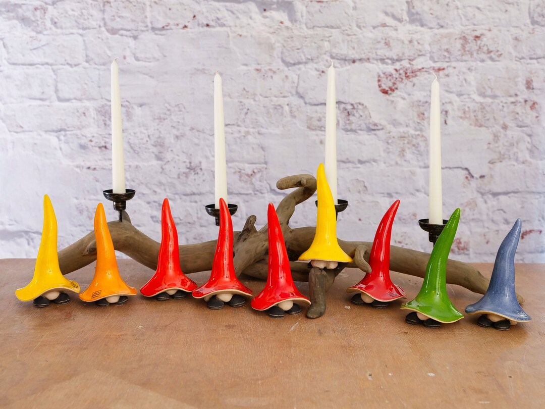 Dwarves, "good Luck", "dwarf Nose", Ceramic Figure, Gnome, Hand ...