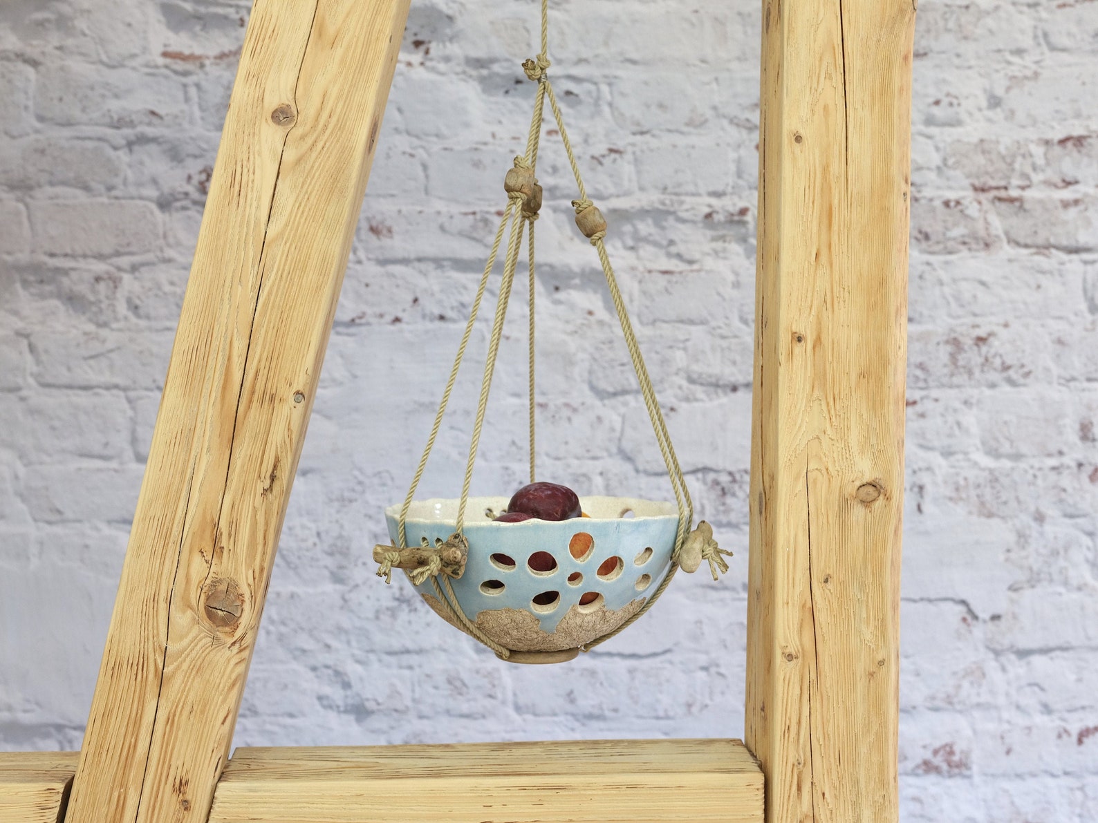 Bowl Fruit Bowl Hanging Basket Flower Bowl Ceramics - Etsy