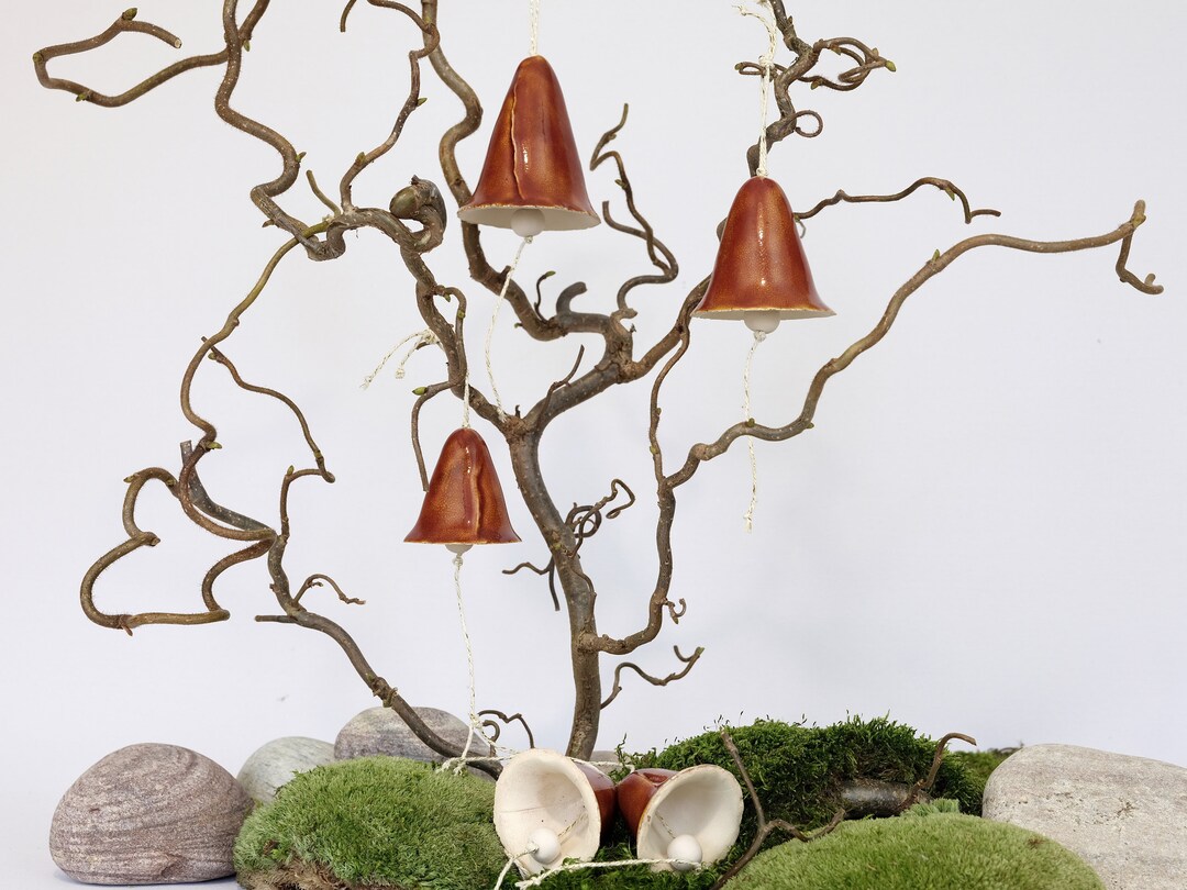 Handmade Ceramic Bells, Christmas, Gift Tags, Tree Decorations ...