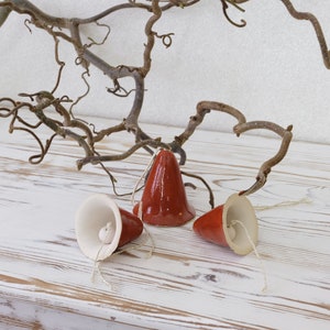 Handmade Ceramic Bells, Christmas, Gift Tags, Tree Decorations ...