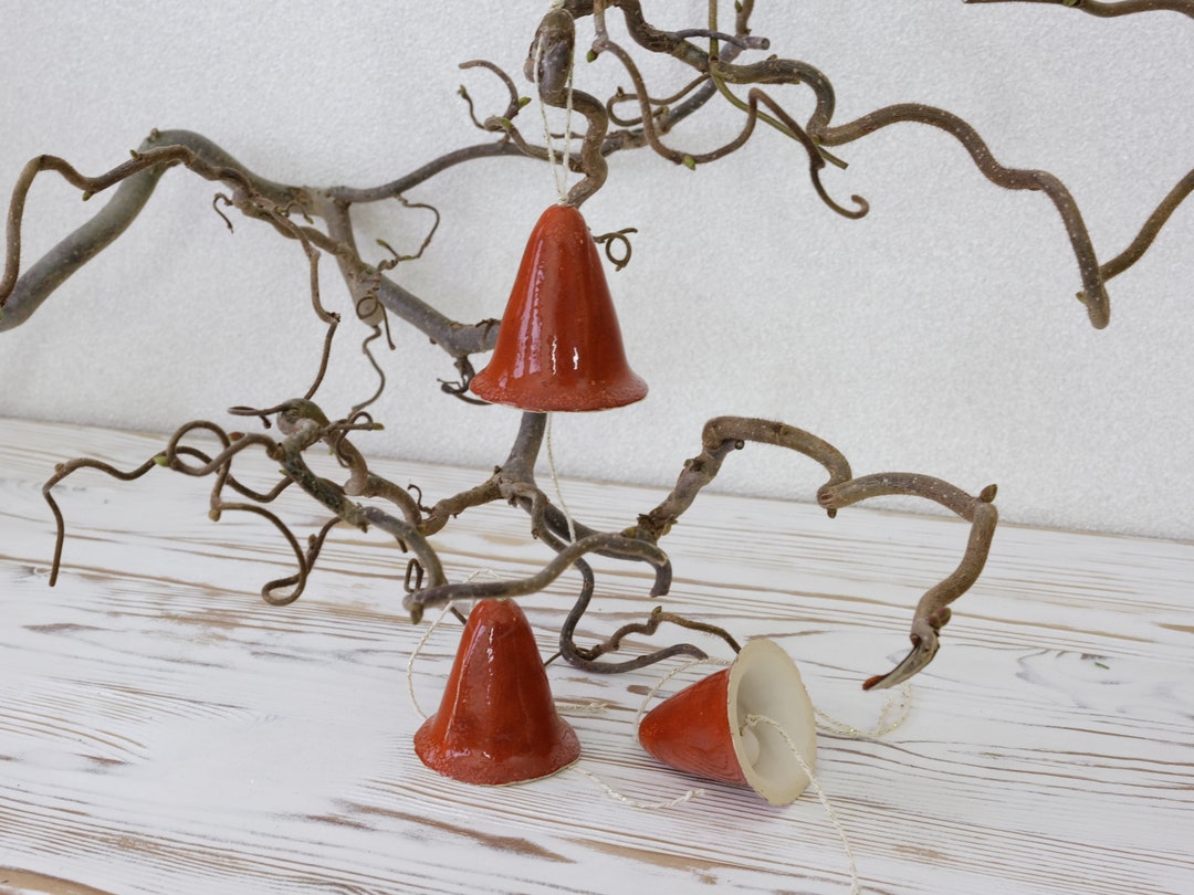 Handmade Ceramic Bells, Christmas, Gift Tags, Tree Decorations ...