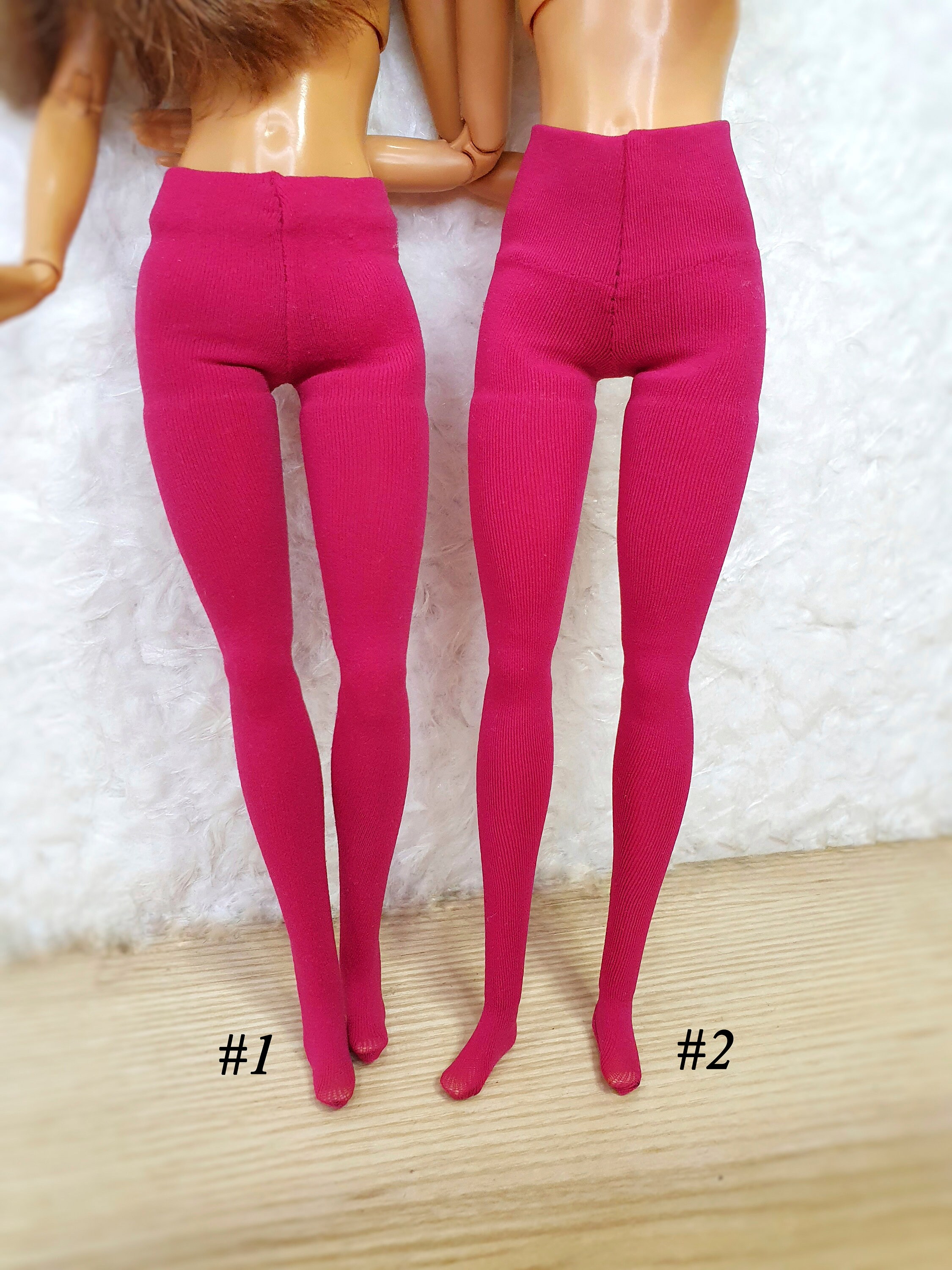 Barbie Nylon Tights Doll Raspberry Socks Integrity - Etsy