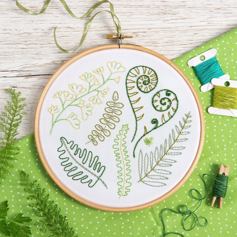 Fern Embroidery - Etsy