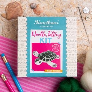 Baby Sea Turtle Needle Felting Kit : Beginners DIY Craft Set With ...