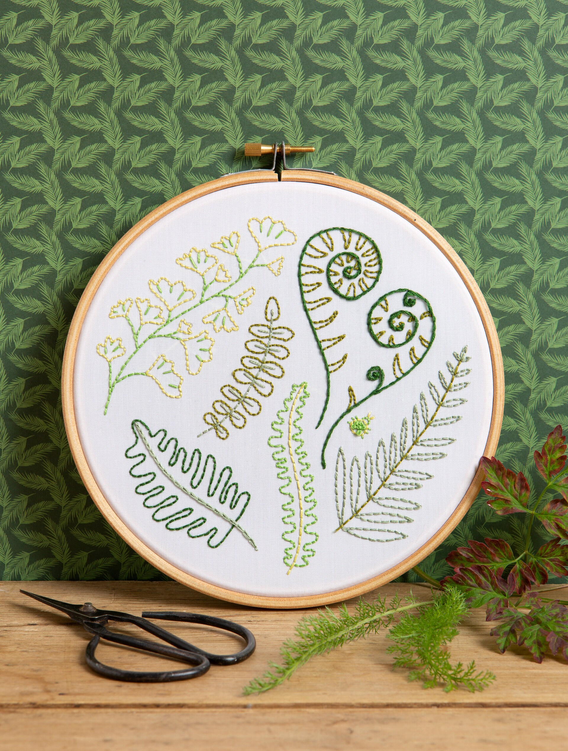 Forest Ferns PDF Embroidery Pattern Instant Download | Etsy